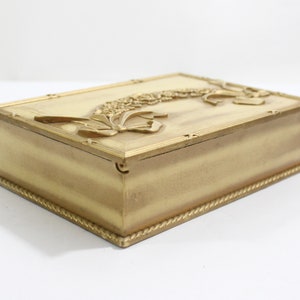 Vintage Style Ornate Embossed Desk Box, Full of Loose Note Paper, Holds ...