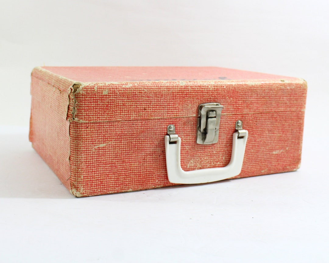 Vintage Little Overnight Suitcase 50s Era Hard Side Case 12" X 9" X 5 ...