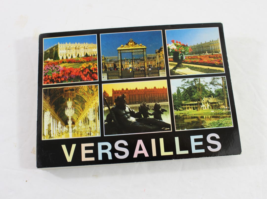 VERSAILLES French Postcards (17) Folding Set, Souvenir Travel Ephemera ...