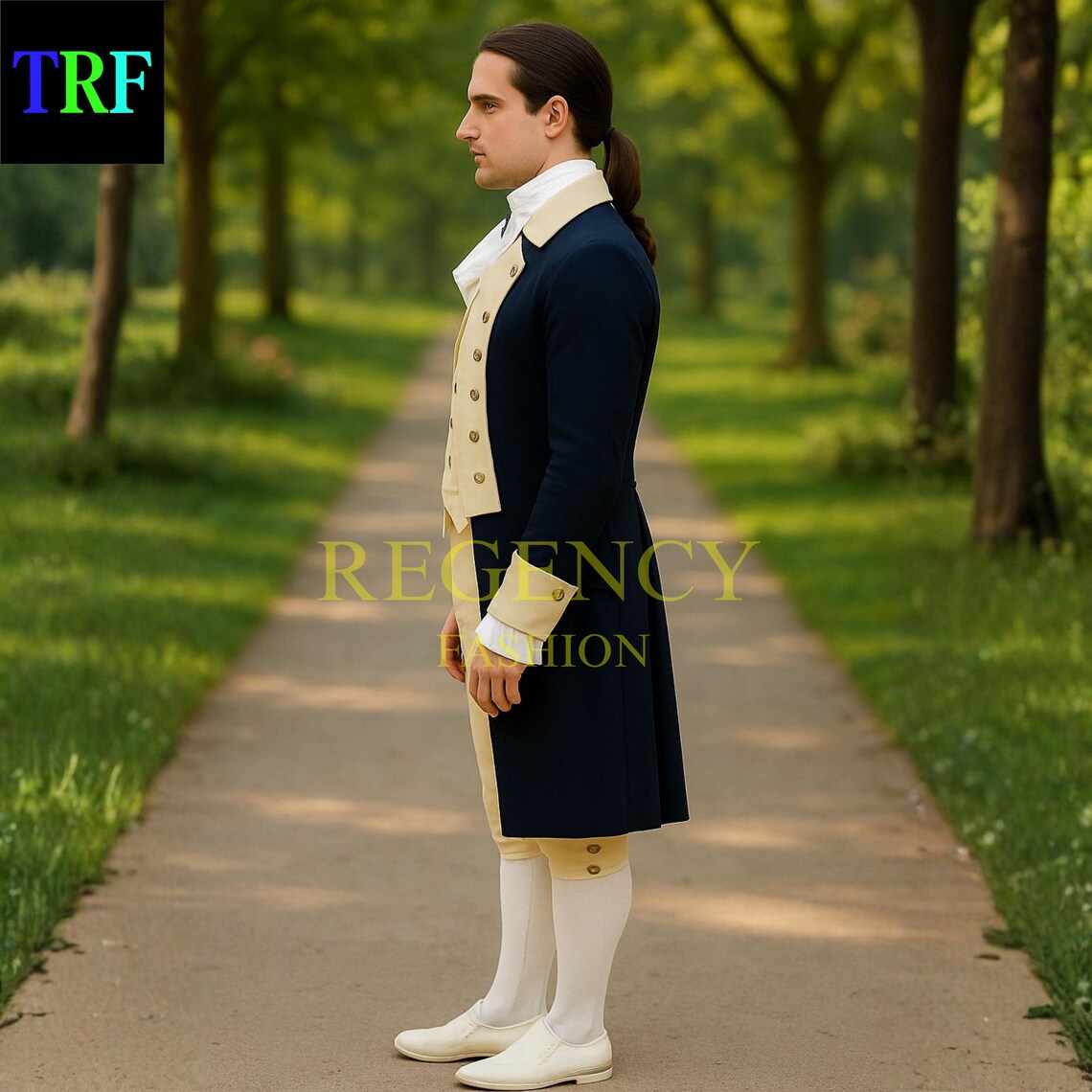 George Washington Navy Blue Regency Suit | 18th Century Gentleman ...