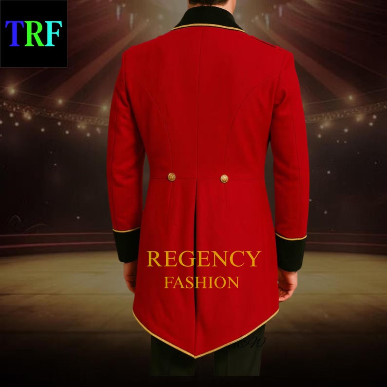 Rode wollen rokkostuum - vintage circuskostuum - Victoriaanse outfit ...