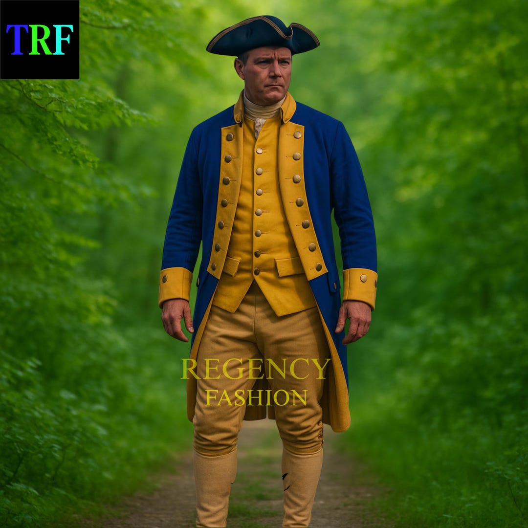 George Washington Style Costume - American Revolutionary War Officer ...