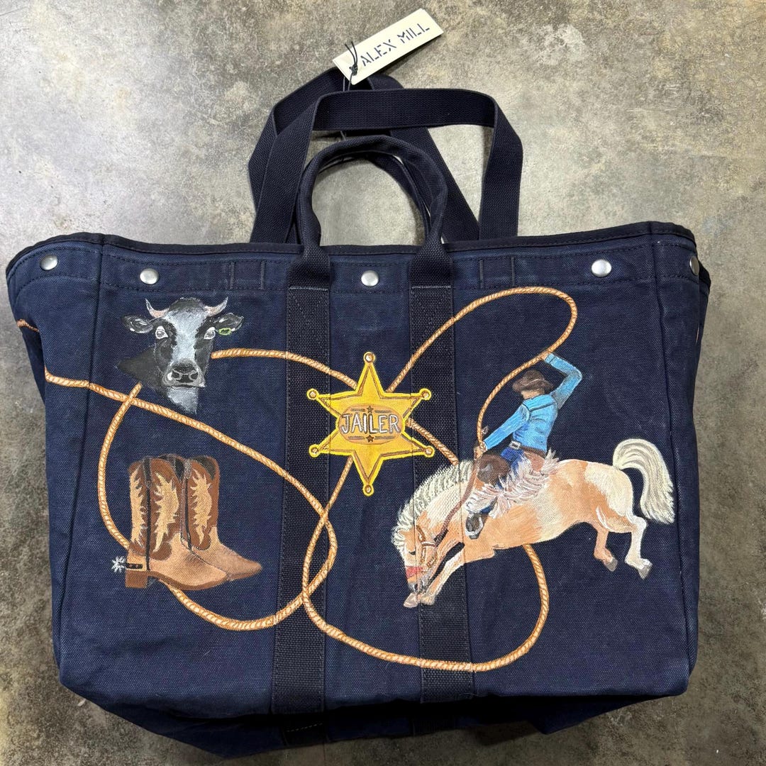 Custom Hand Painted Themed Bag - Etsy