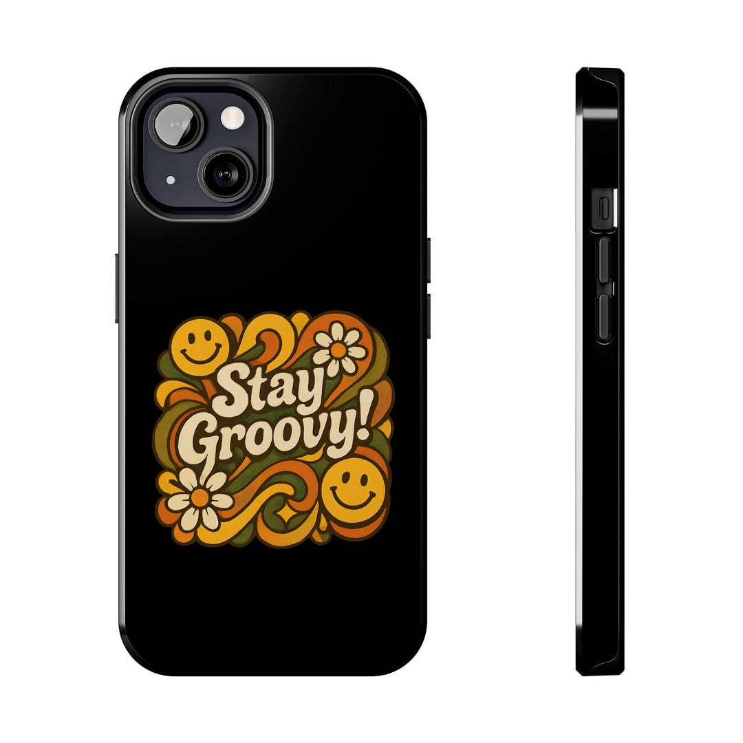Stay Groovy Phone Case, Retro 70s Style, Tough Lexan Plastic - Etsy