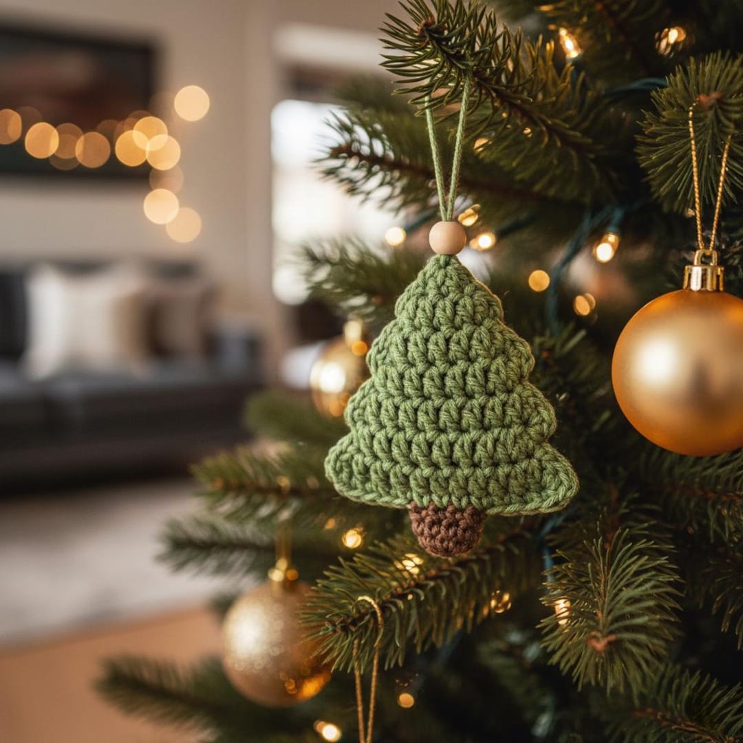 Easy Crochet Christmas Ornament Pattern PDF, Tree Decor & Napkin Ring ...