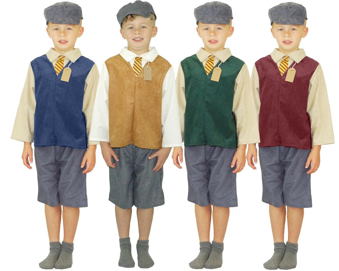 5-11 Yrs | WW2 Evacuee Schoolboy Costume for Kids - Etsy UK