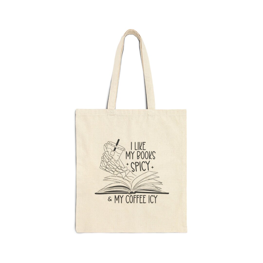 Fun Literary Cotton Canvas Tote Bag - Perfect for Book Lovers, Library ...