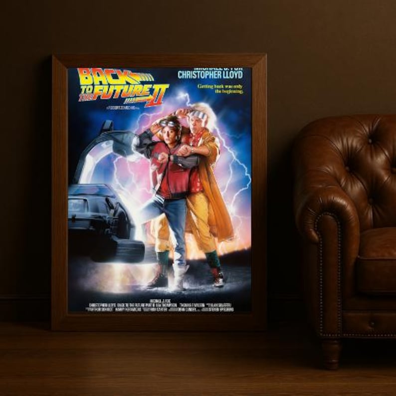 Back to the Future Part II DIGITAL Movie Poster – Sci-fi Adventure ...