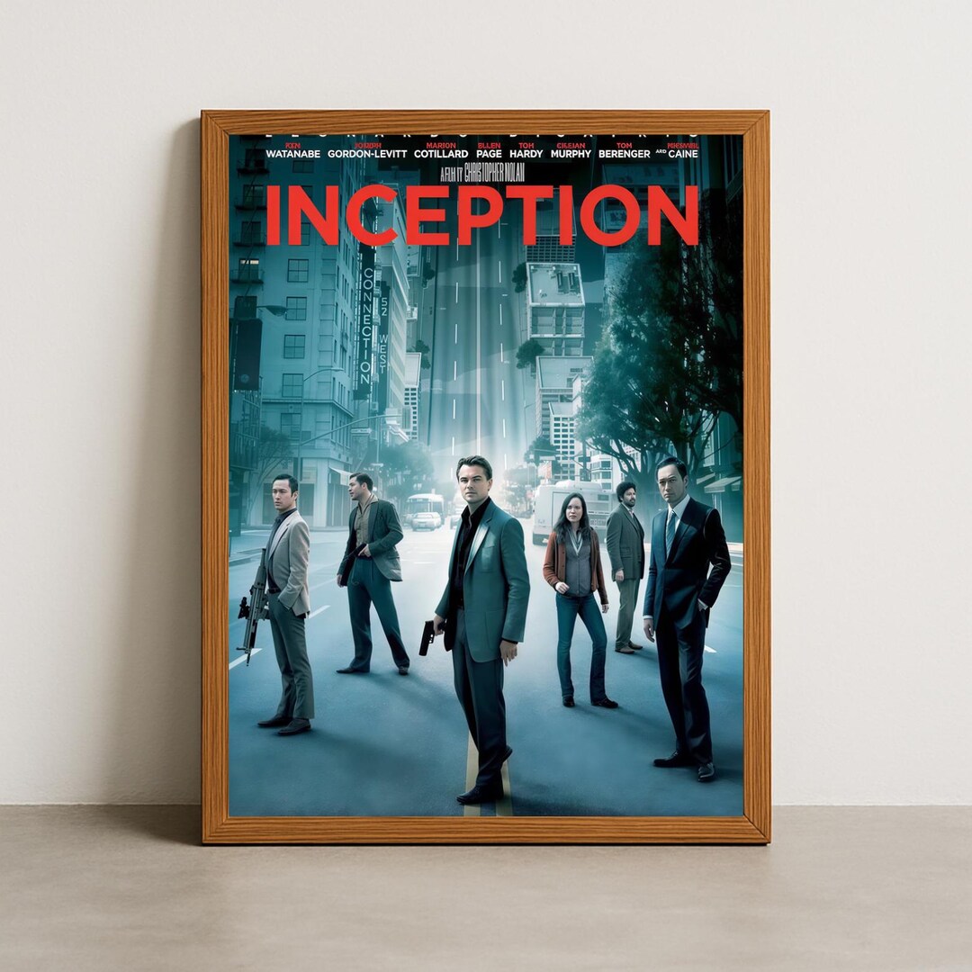 Inception DIGITAL Movie Poster – Mind-bending Sci-fi Cinema Wall Art ...