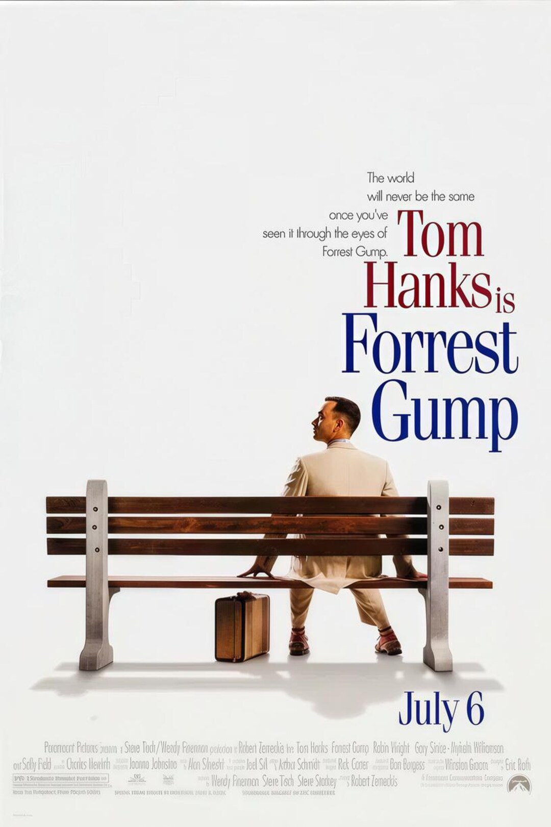 Forrest Gump Movie Poster – Classic Cinema Wall Art (digital Download ...