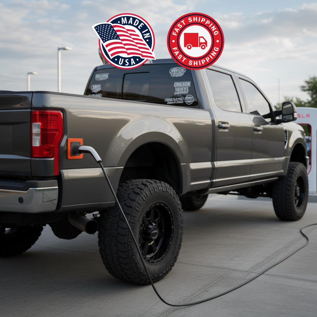 Prankport V2: Magnetic Fake EV Charging Port - Diesel Truck Gag Gift - Etsy