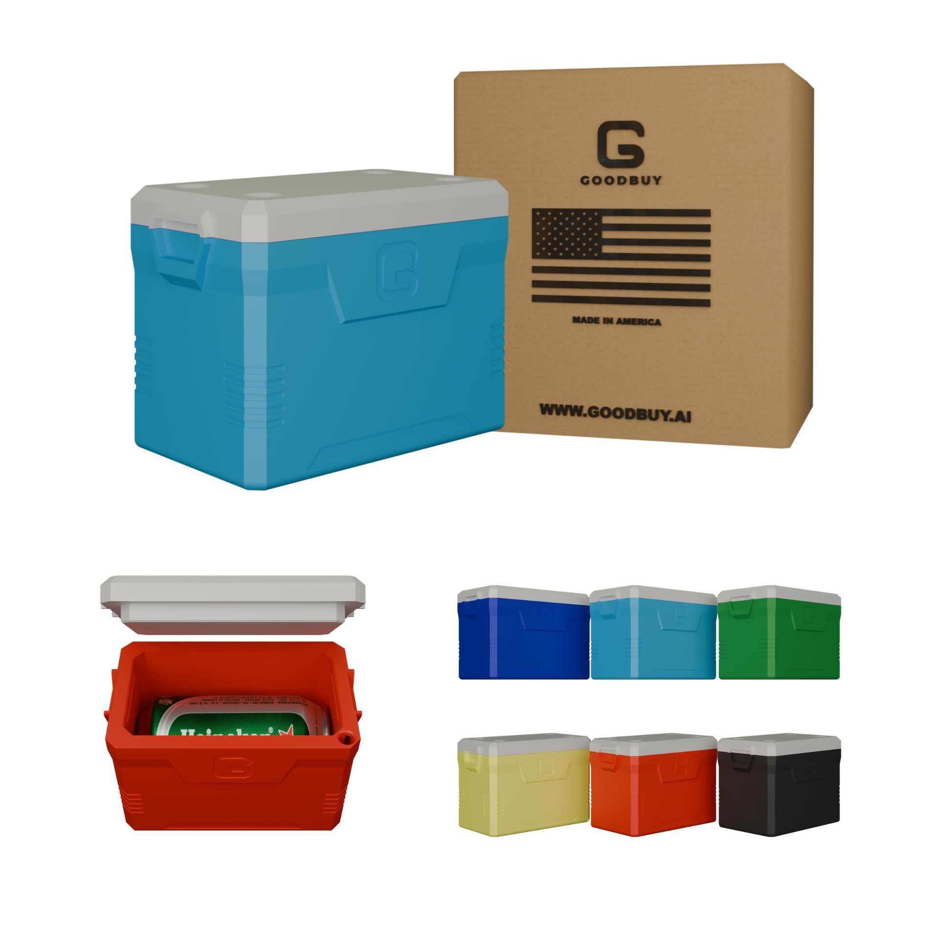 Mini Can Cooler for Beer or Soda – Funny Coleman Style Cooler for 12oz ...