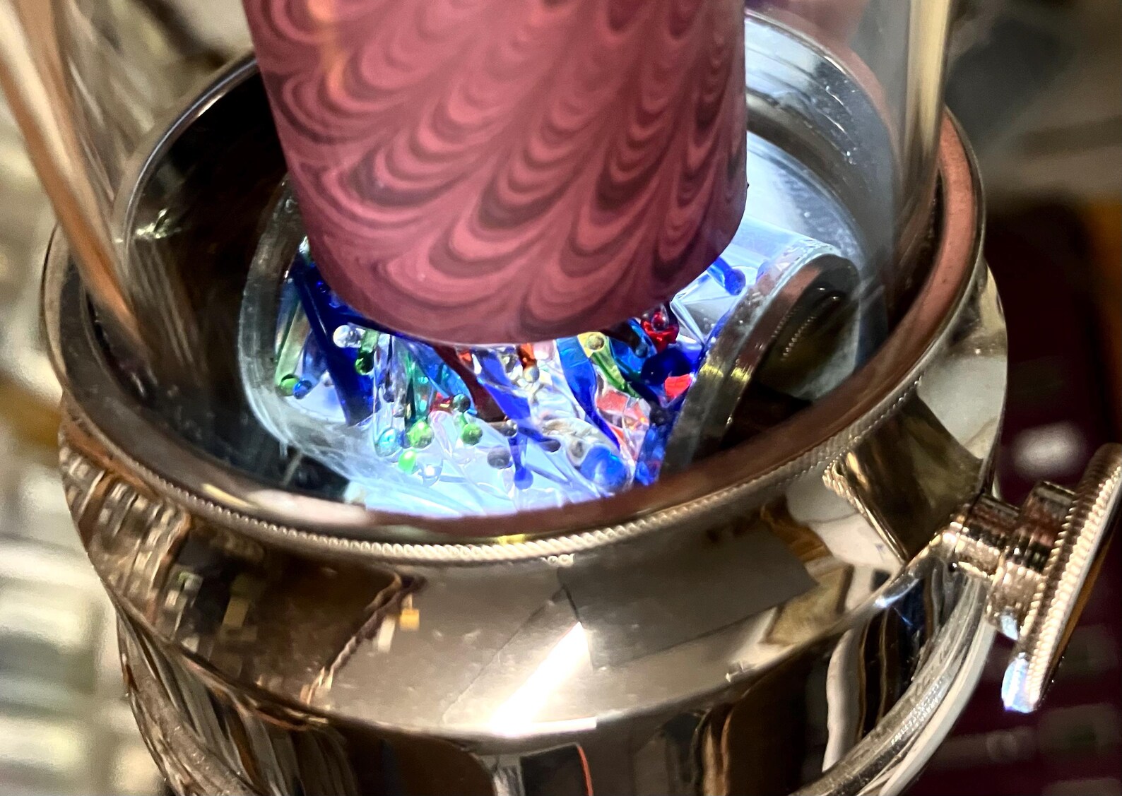 Kaleidoscope- Drum Base With Glass Cylinder by Van Cort - Etsy