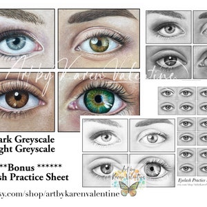 4 Eyes Greyscale Coloring Page, Premium Adult Colouring (PDF) - Etsy