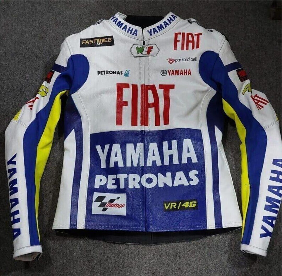 Yamaha Fiat Motorbike Racing Leather Jacket-cowhide Leather and ...