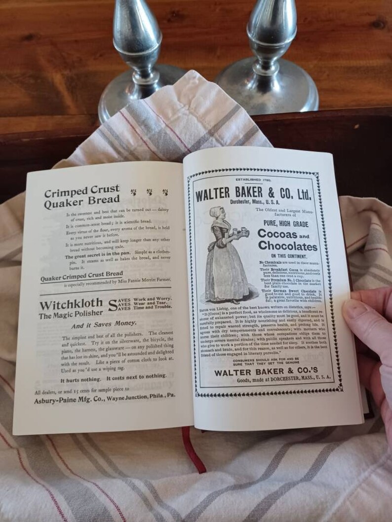 The Original Fannie Farmer 1896 Cook Book the Boston Cooking School A ...