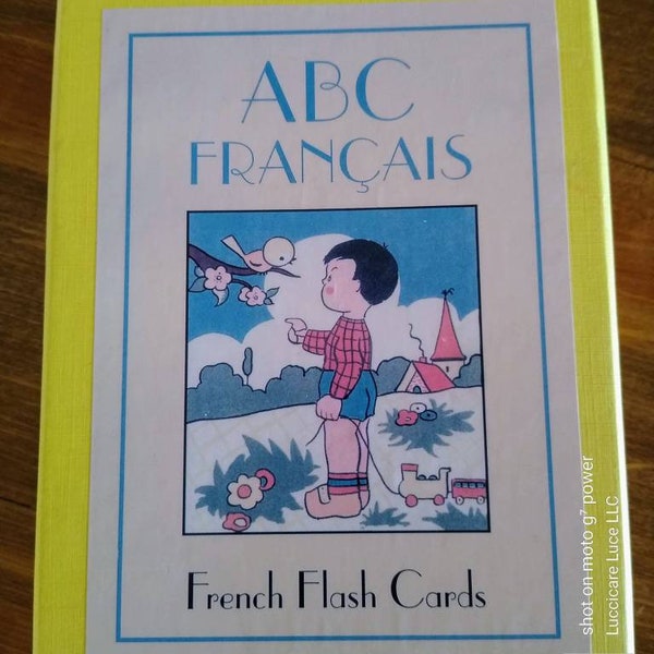 French Abc Flash Cards - Etsy