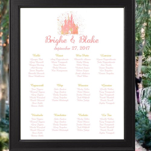 Blush Castle Wedding Seating Table Sign Rustic Wedding Sign - Etsy Blush Castle Wedding Seating Table Sign Rustic Wedding Sign - Etsy