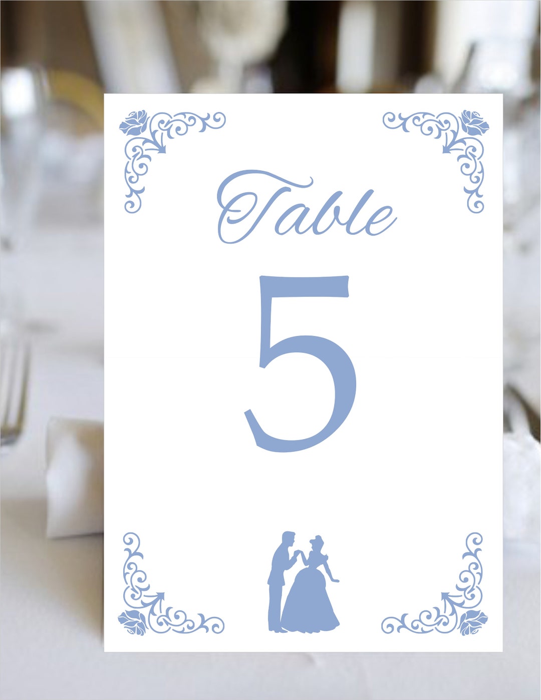 Cinderella Table Numbers Sweet 16 Birthday Table Cards - Etsy