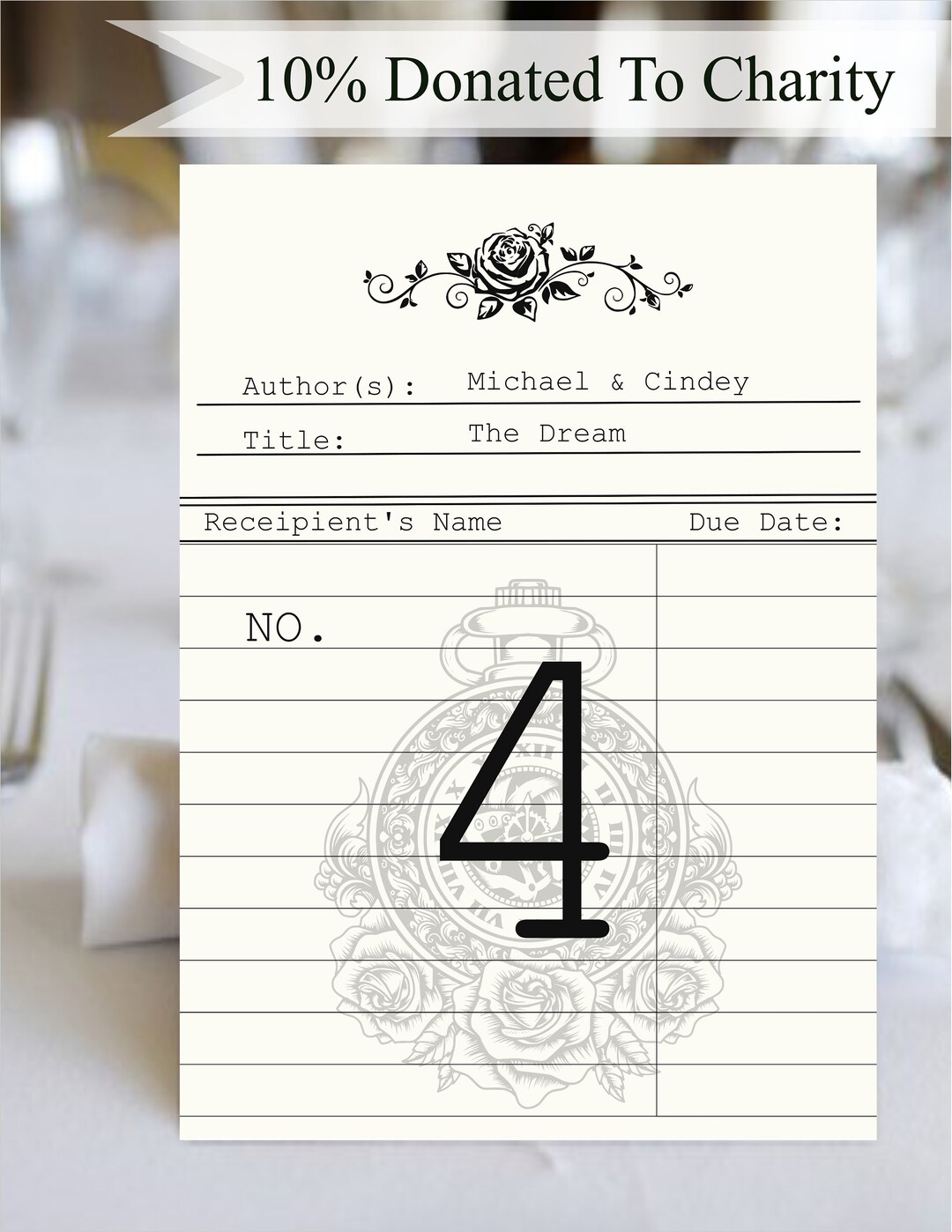 Beauty and the Beast Story Book Library Card Table Numbers Book Theme ...