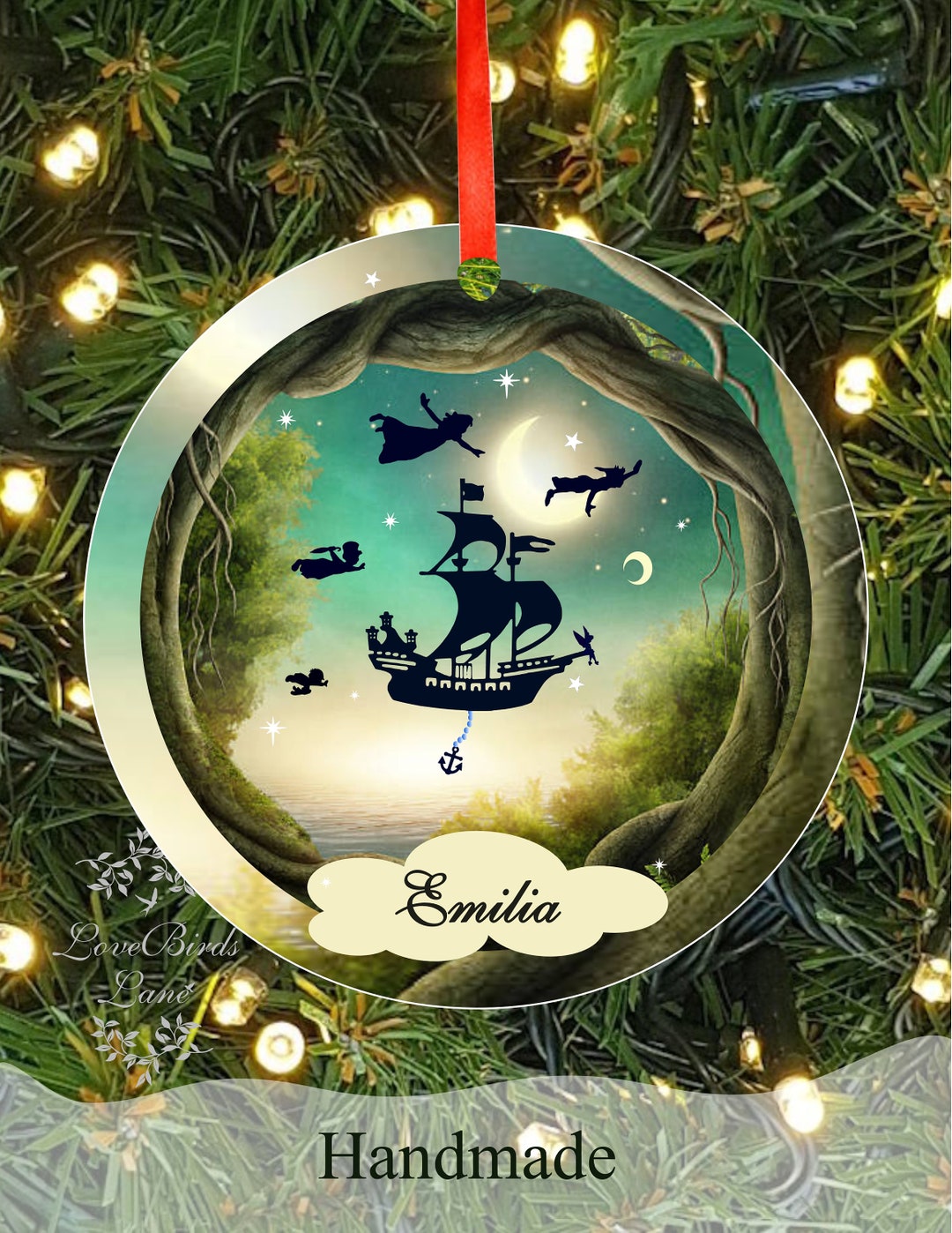 Peter Pan Pixie Dust First Christmas Ornament, Child's Christmas ...