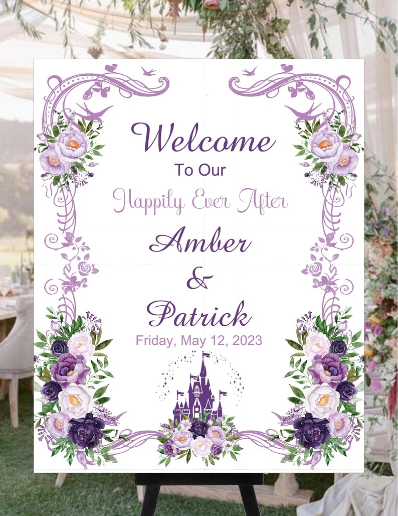 Enchanted Castle Wedding Welcome Sign Guest Book Alternative - Etsy