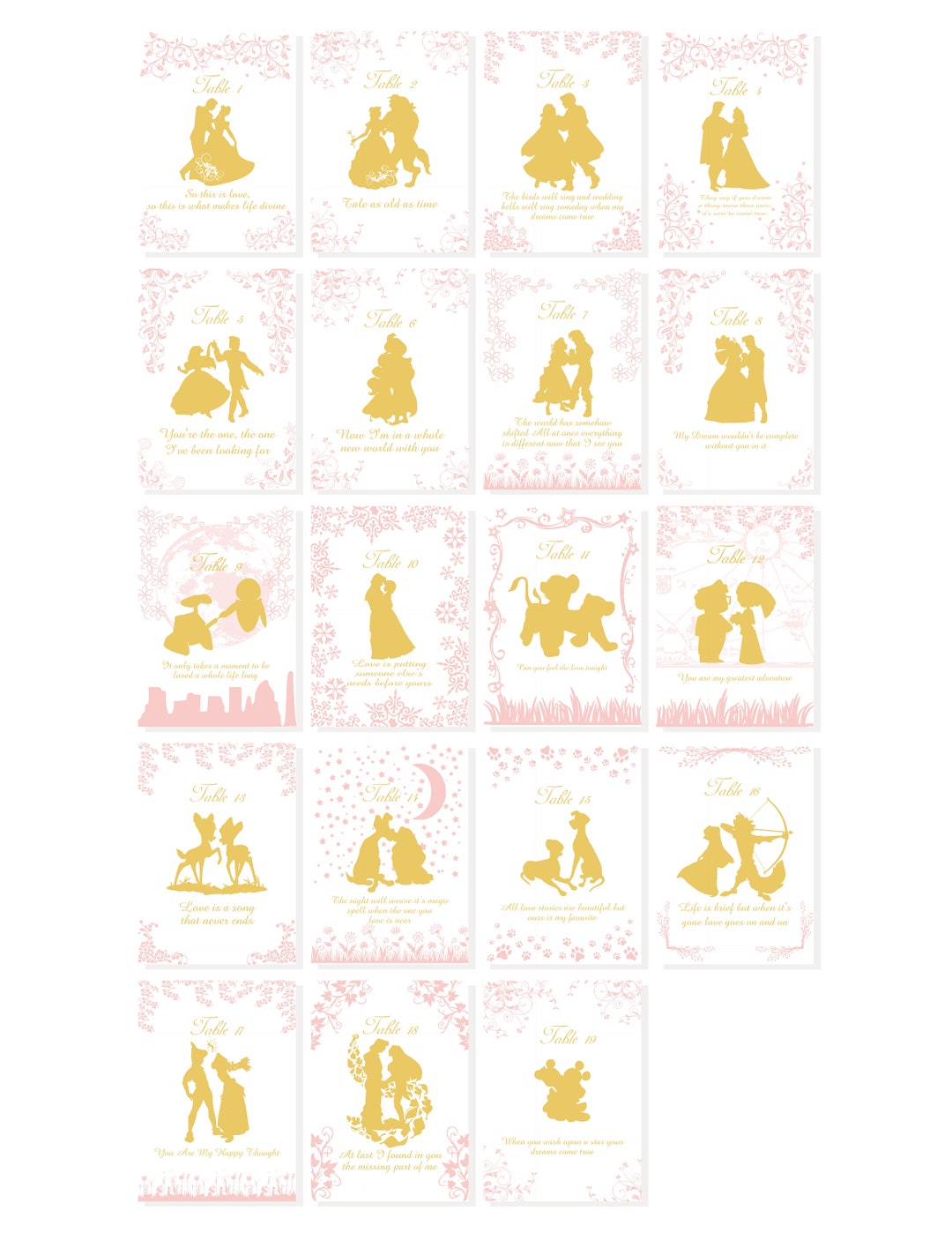 Story Book Quotable Table Numbers Select Your Quotable Cards | Quotable ...