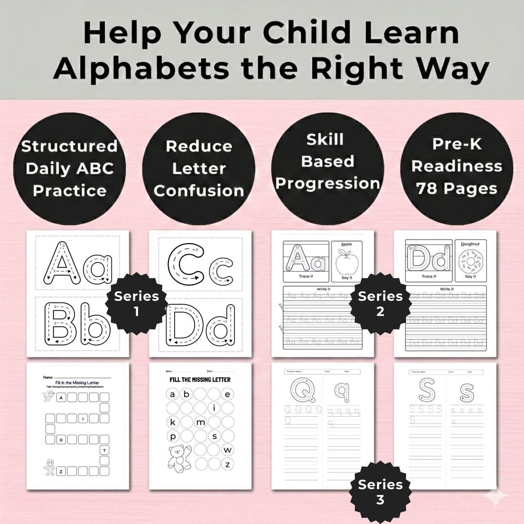 Alphabet Tracing Worksheets | Montessori ABC Letter Writing Practice ...