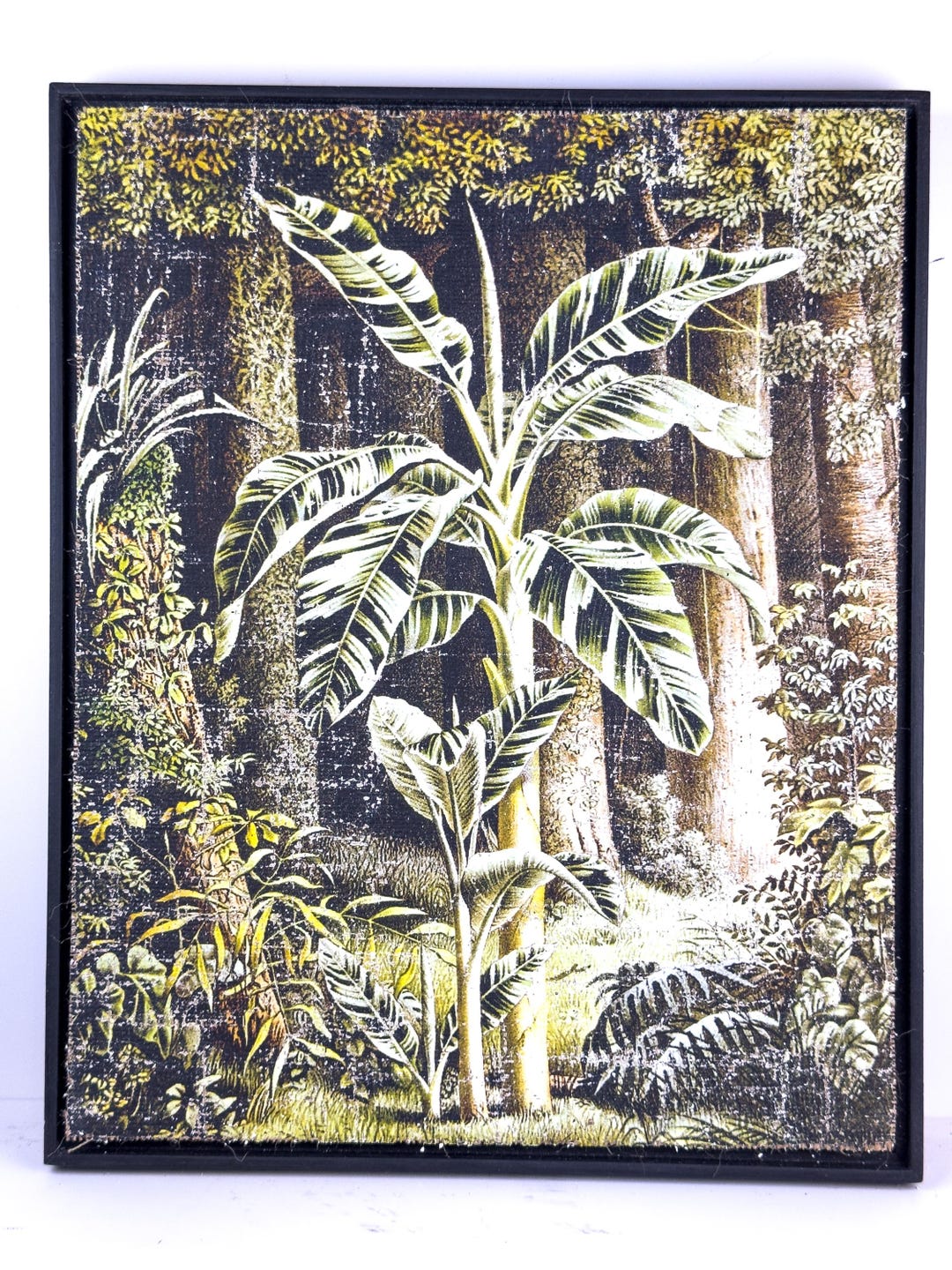 Hand-crafted Banana Tree Artwork | Curated Jute & Gesso Textured Luxury ...