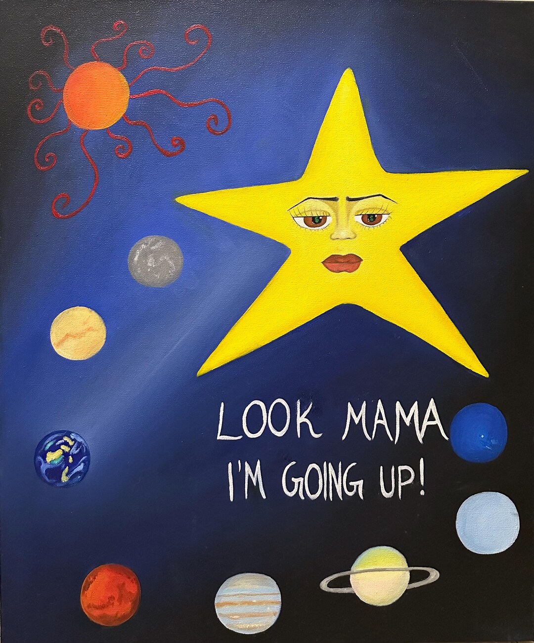GLOSSY PRINT of “look Mama I’m Going Up!” - Etsy