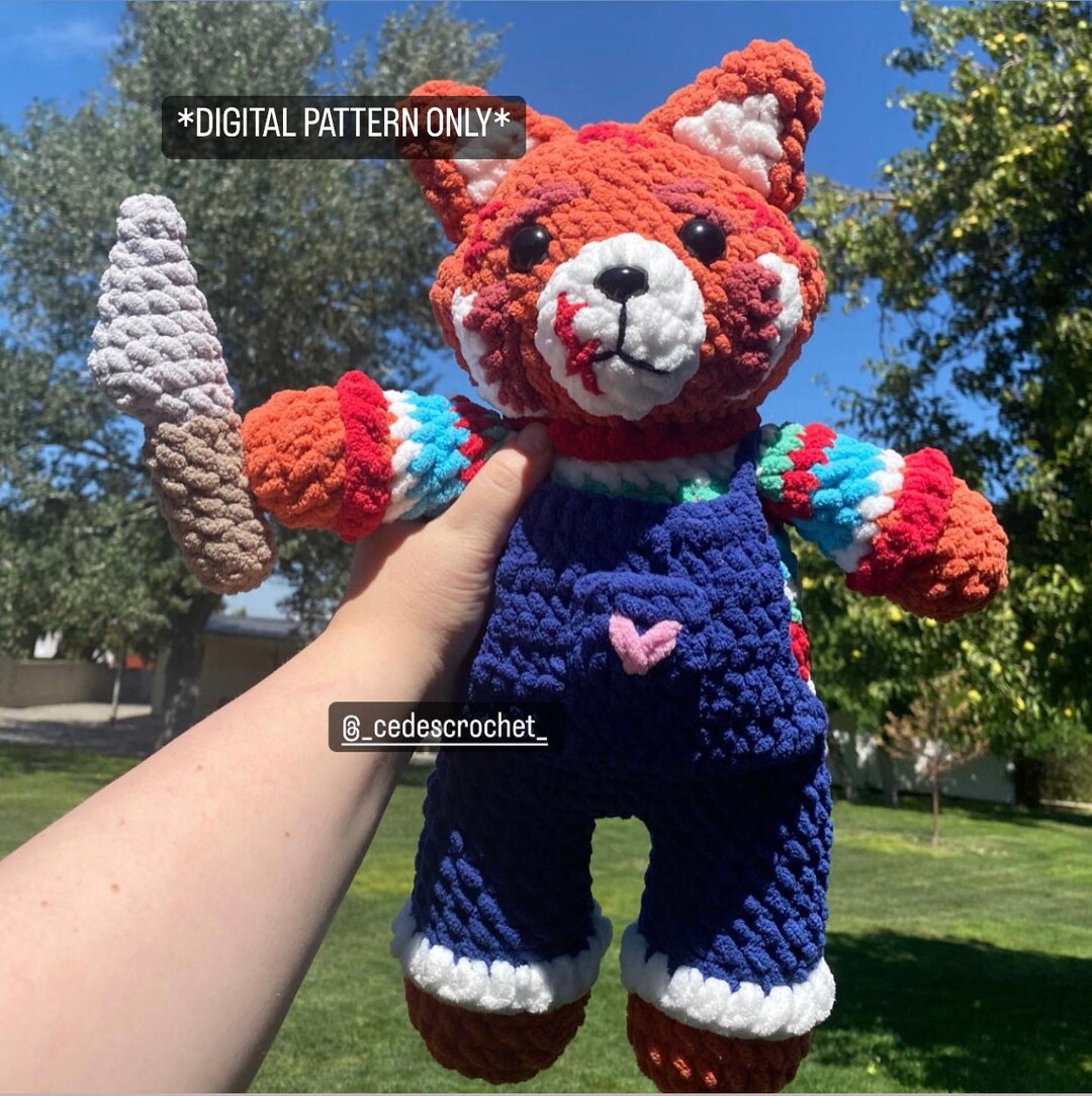 Chuck the Killer Red Panda Crochet Pattern///this is A PATTERN ONLY Not ...