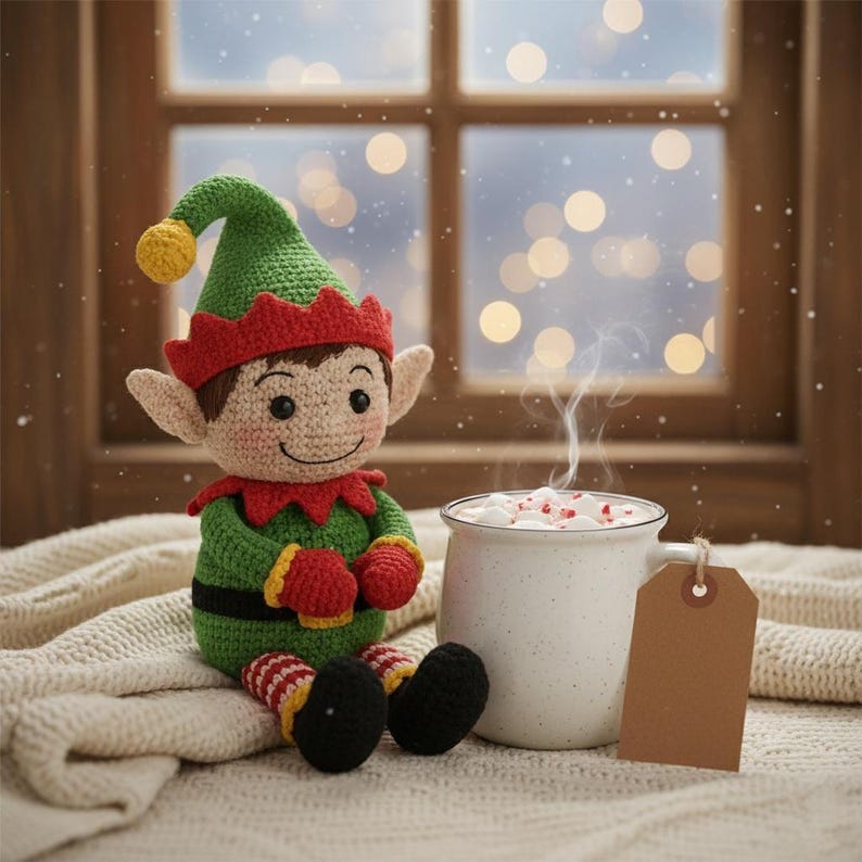 Christmas Elf Crochet Pattern PDF | Amigurumi Elf Doll | Cute Holiday ...