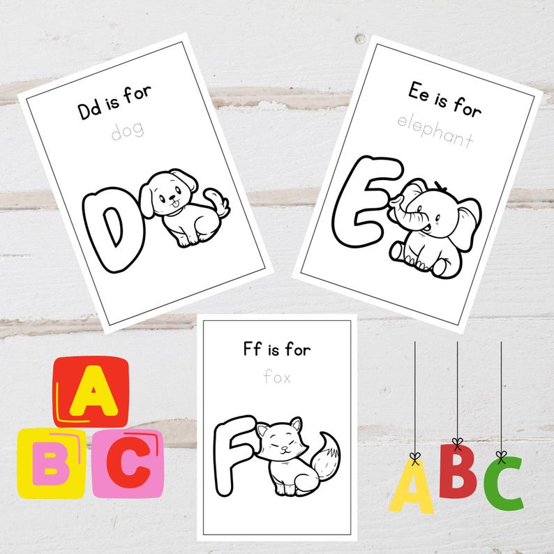 Printable Alphabet Coloring Pages for Kids | A to Z Animal ABC ...