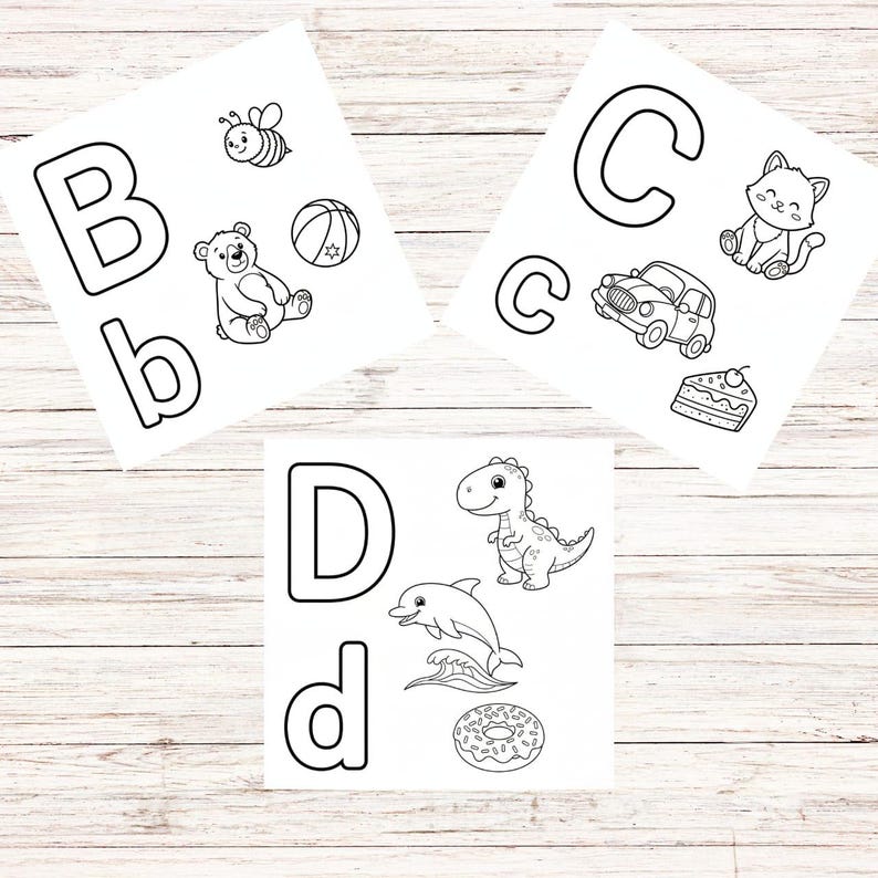 ABC Alphabet Coloring Book for Kids | Printable Learning Pages (digital ...