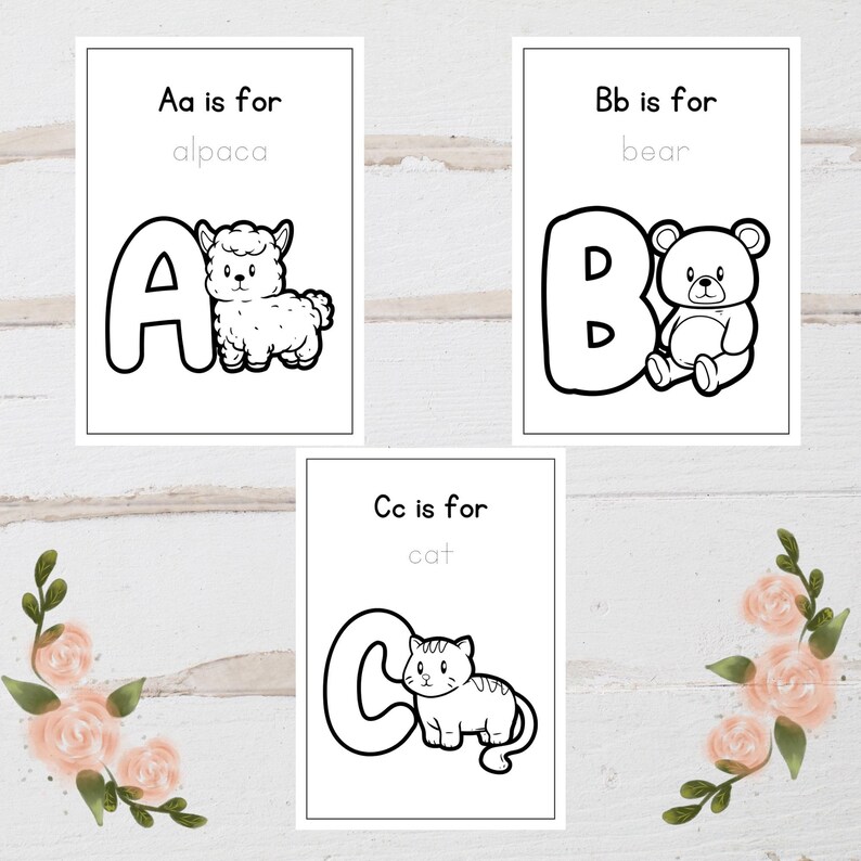 Printable Alphabet Coloring Pages for Kids | A to Z Animal ABC ...