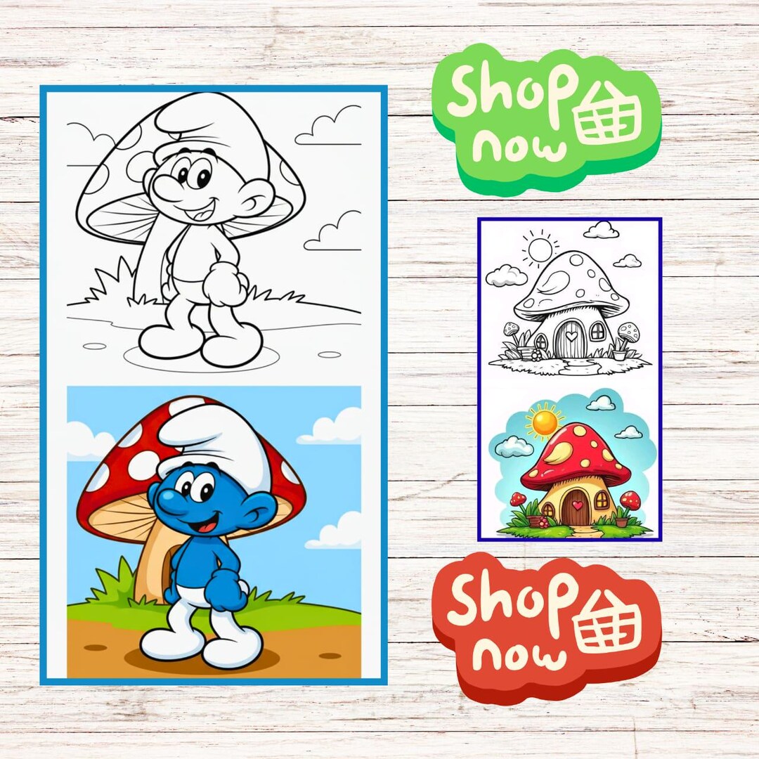 Animal Coloring Pages, Printable Kids Activity Book (PDF) - Etsy