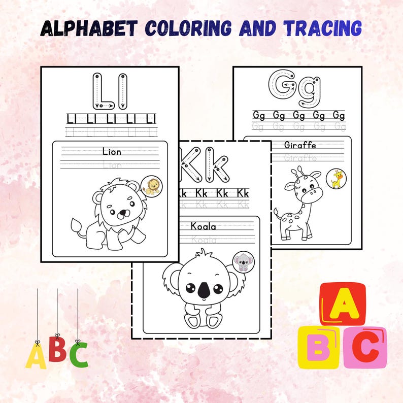 ABC Tracing Coloring Book | Alphabet Handwriting Practice (printable ...