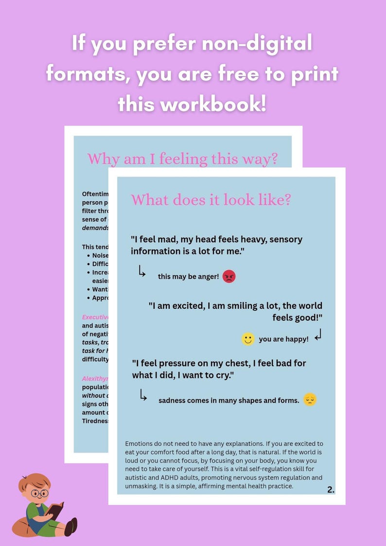 Digital Neurodivergent Emotion Wheel, ADHD & Autism Regulation Tool - Etsy