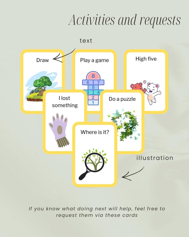 120 Communication Cards | Neurodivergent Friendly | ADHD and Autism ...