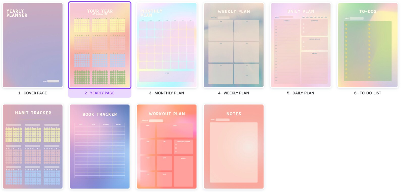 VIBEY Undated Digital Planner | iPad Planner | Daily, Weekly & Monthly ...