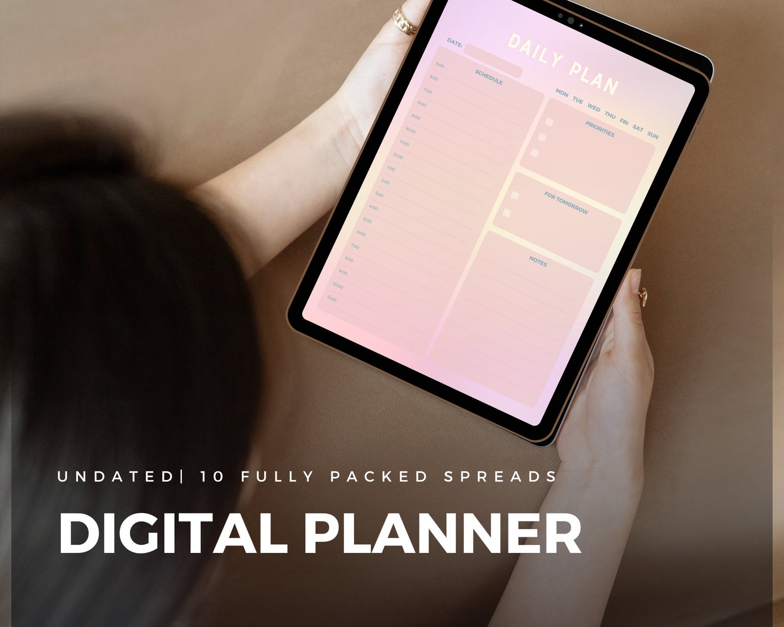 VIBEY Undated Digital Planner | iPad Planner | Daily, Weekly & Monthly ...