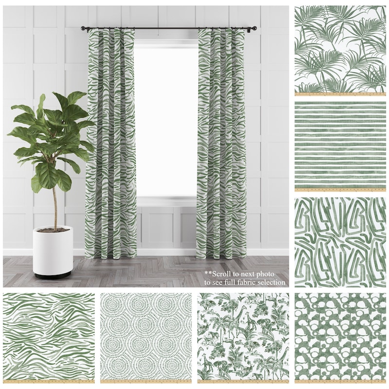 Windowpane Curtains - Etsy