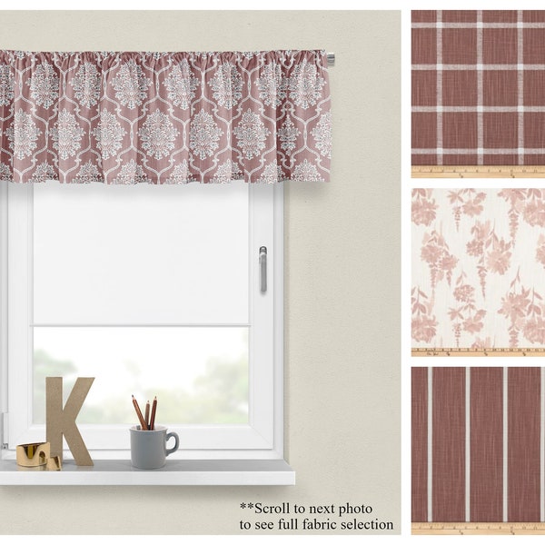 3 Inch Pocket Rod Valances - Etsy