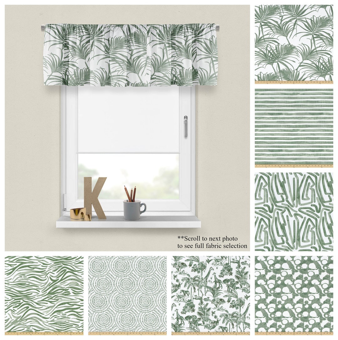 Fairway Valance- Green Window Treatments- Premier Prints Custom Home ...