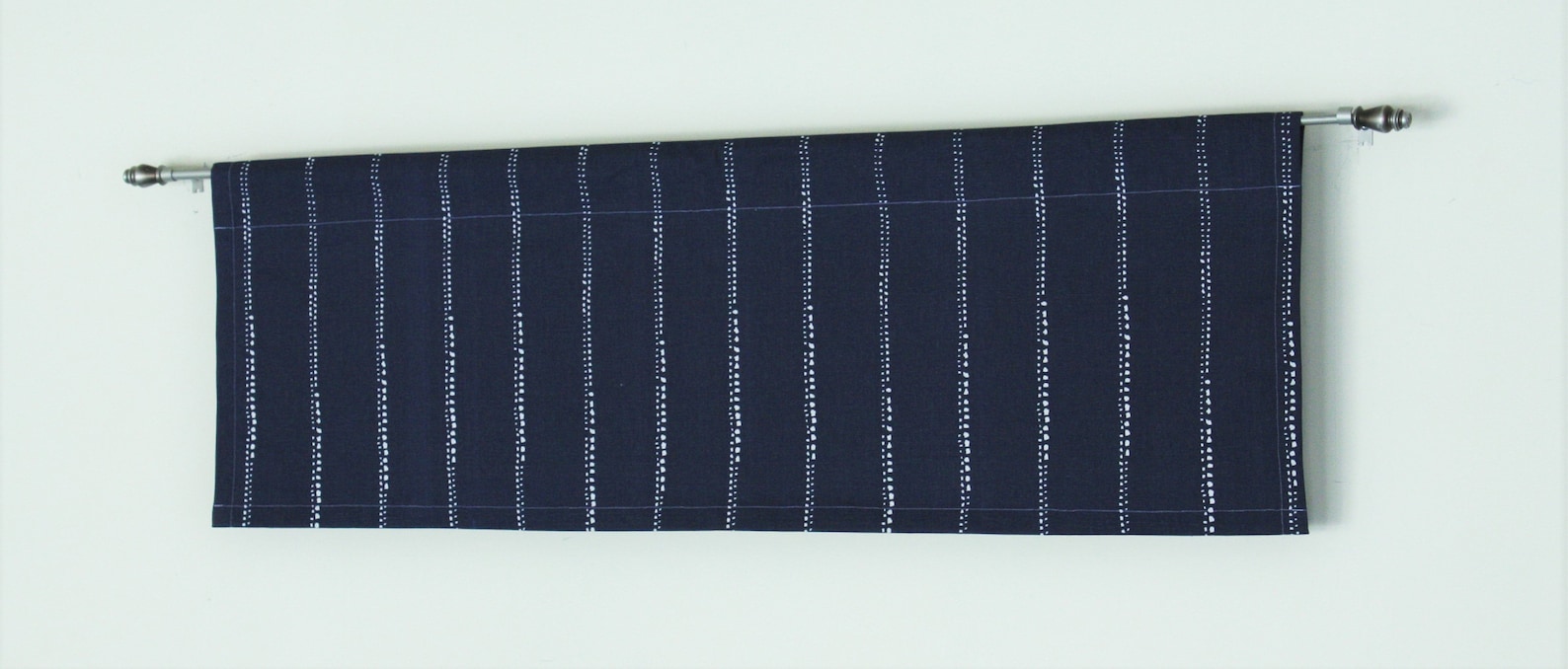 Vintage Indigo Blue Custom Valance Premier Prints Navy - Etsy