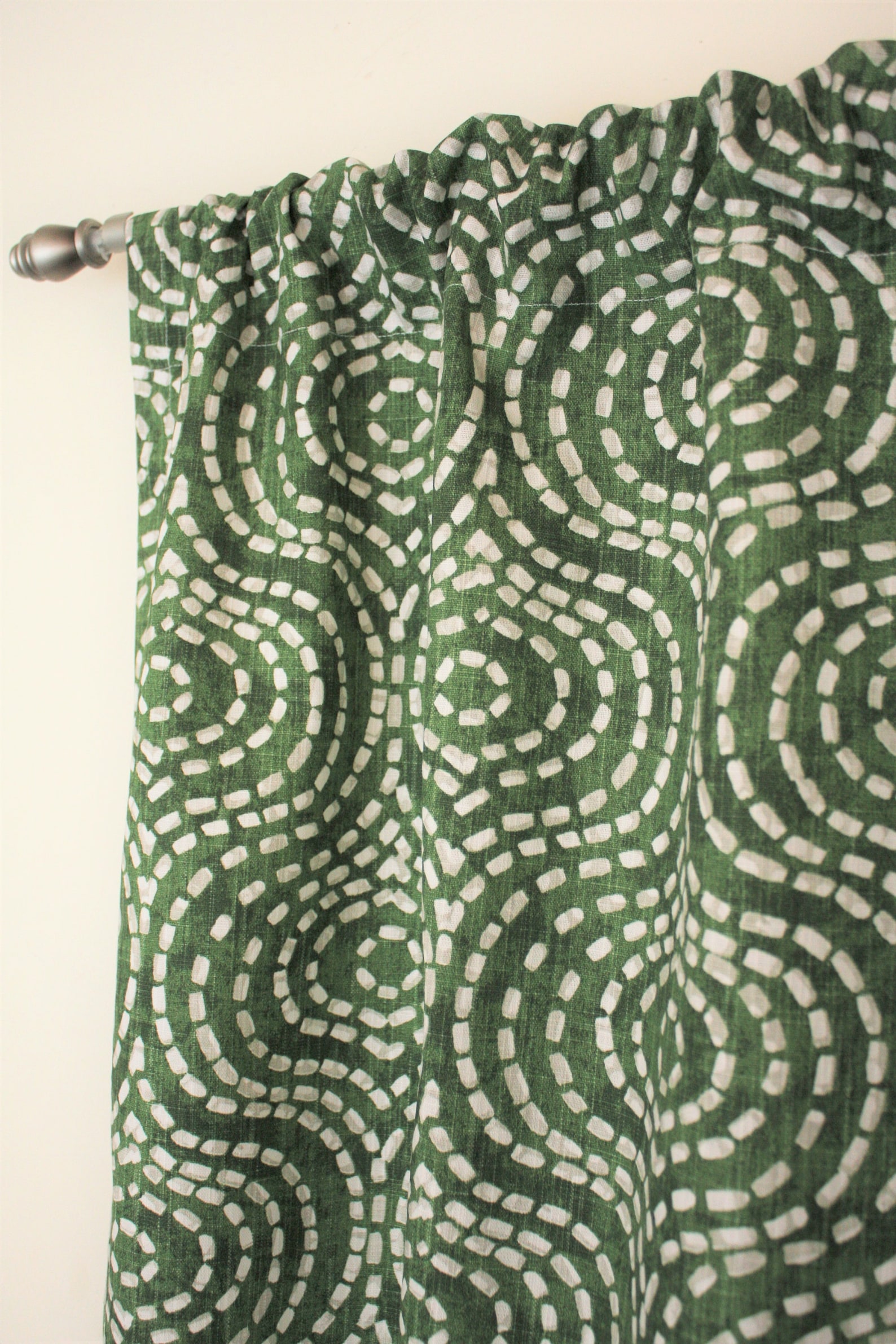 Pine Window Valance- Premier Prints Green Window Treatments- Modern ...