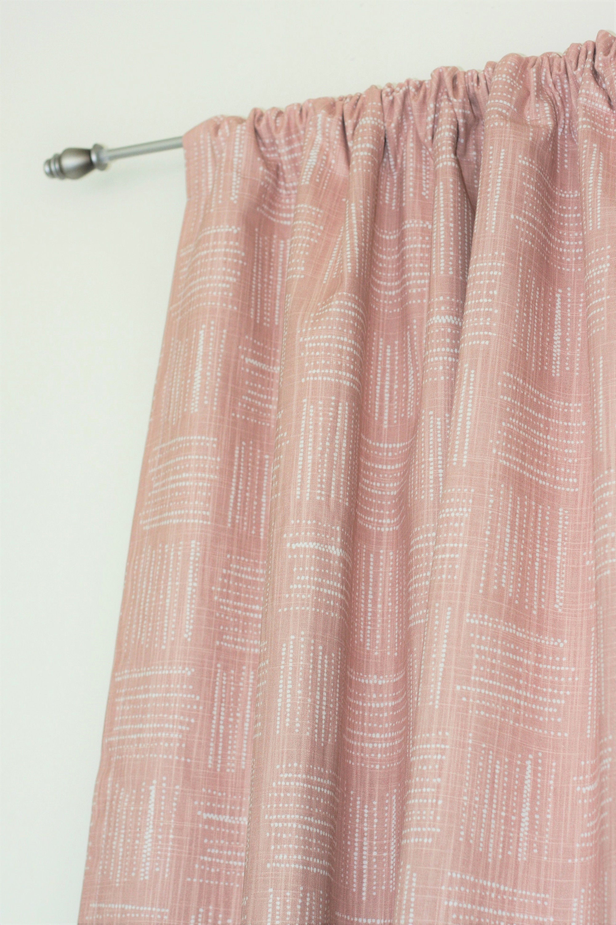 Blush Curtains- Drapery Panel Pair- Light Pink Designer Drapes- Premier ...