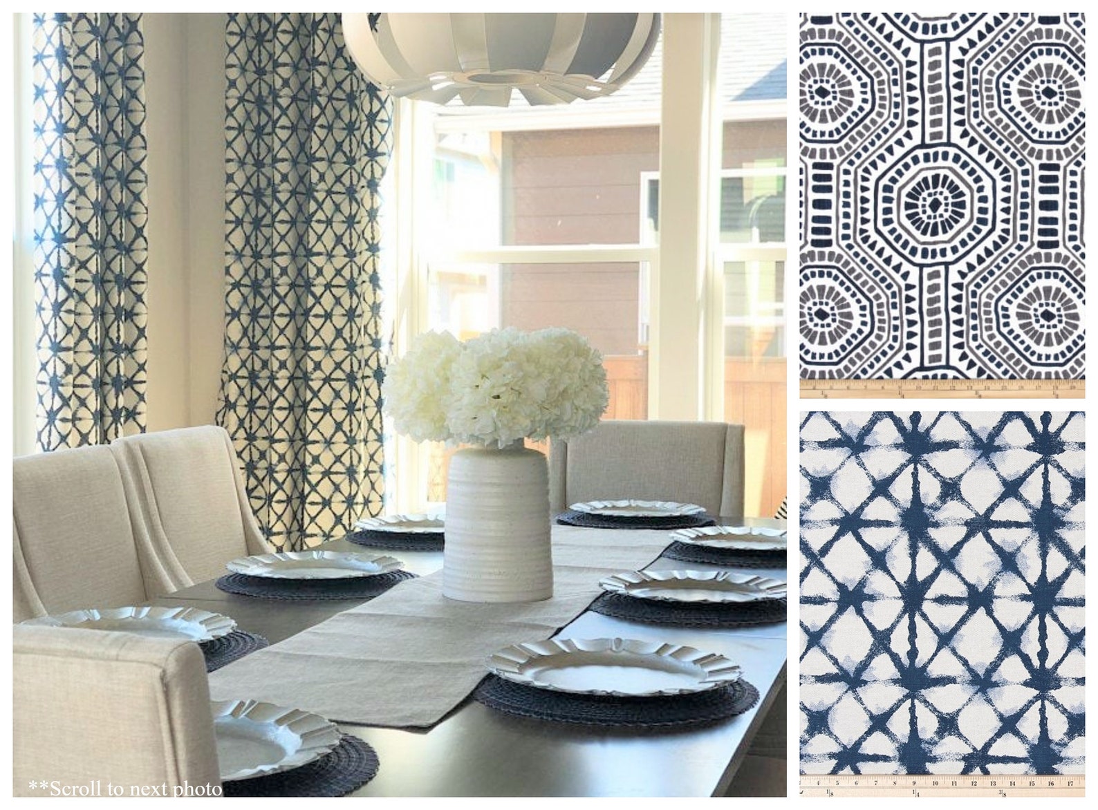 Belgian Linen Curtains Drapery Panels Italian Blue Curtains - Etsy