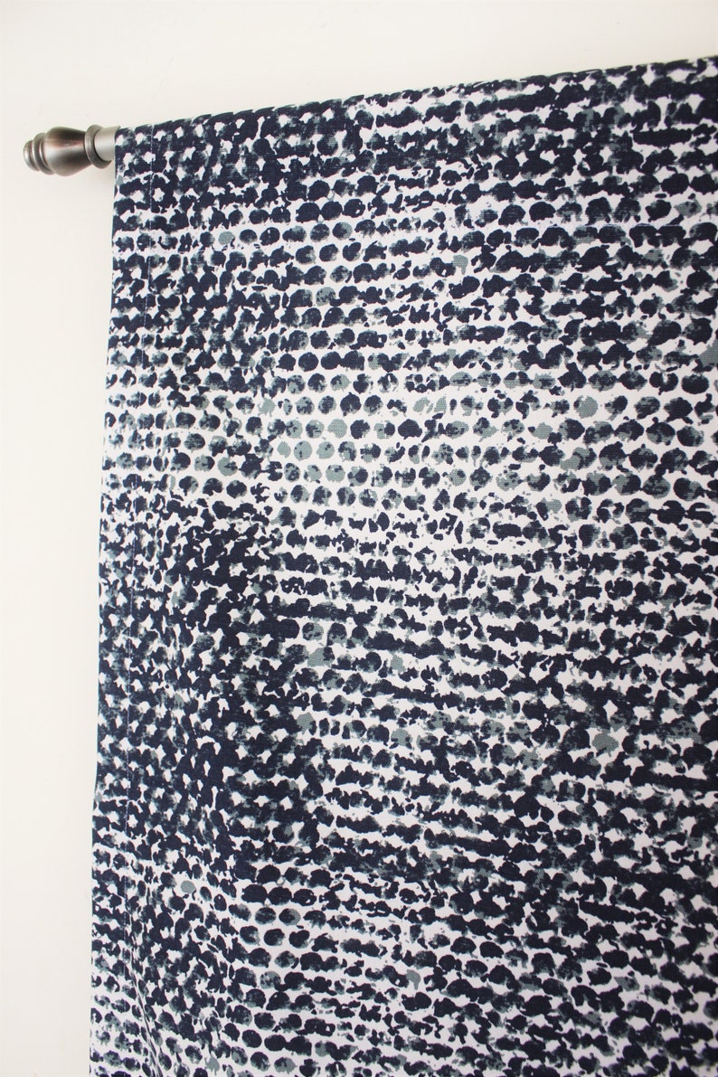 Vintage Indigo Blue Custom Valance- Premier Prints Navy Drapery Panel ...