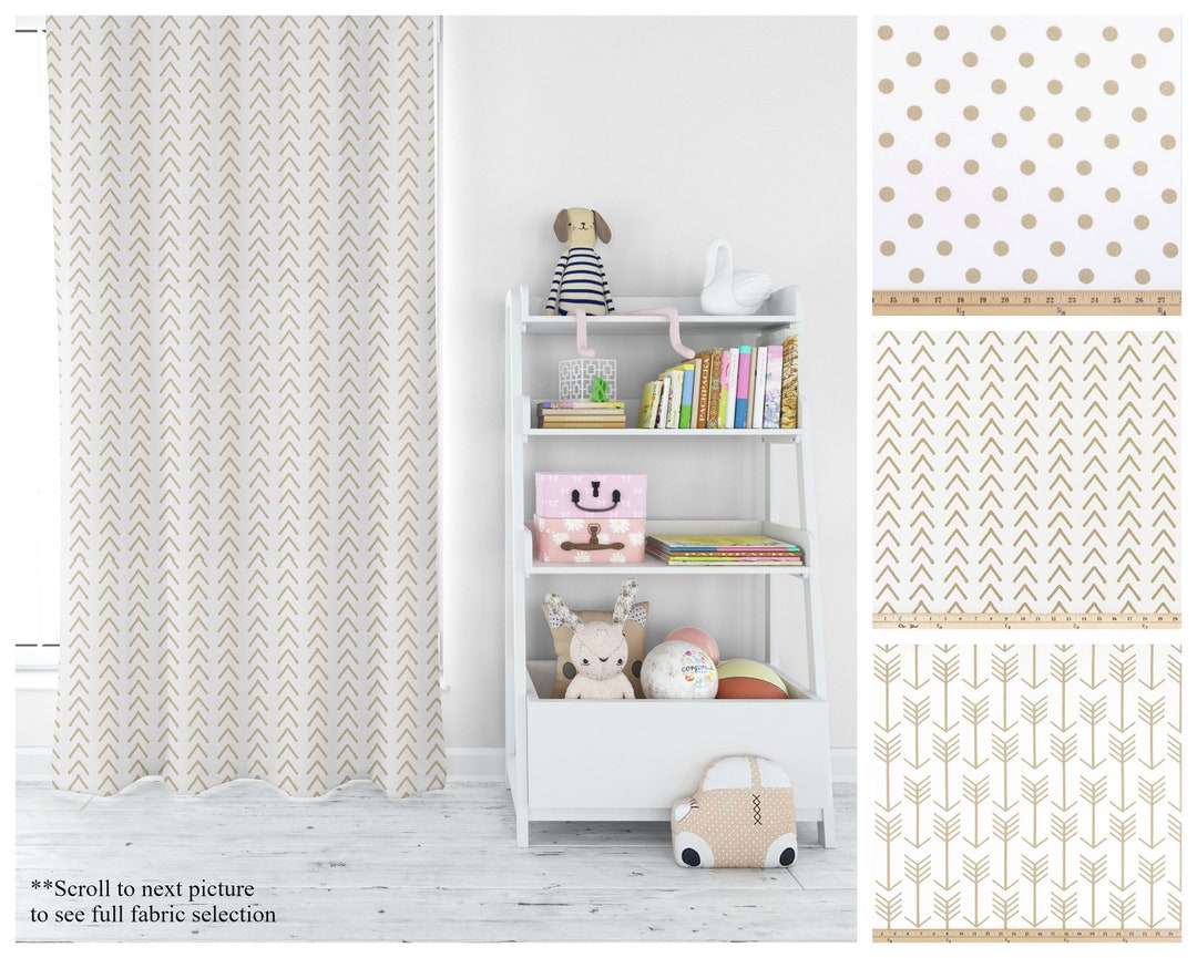 Athena Gold Contemporary Curtains- Metallic Gold Pair of Drapery Panels ...